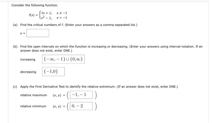 Solved Consider The Following Function F X X1 3 1 A