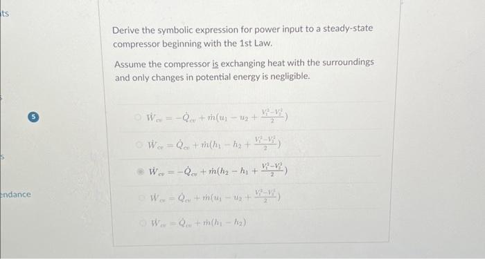 Solved Derive the symbolic expression for power input to a | Chegg.com