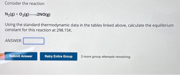Solved Consider the reaction 4HCl(g)+O2( g) 2H2O(g)+2Cl2( g) | Chegg.com