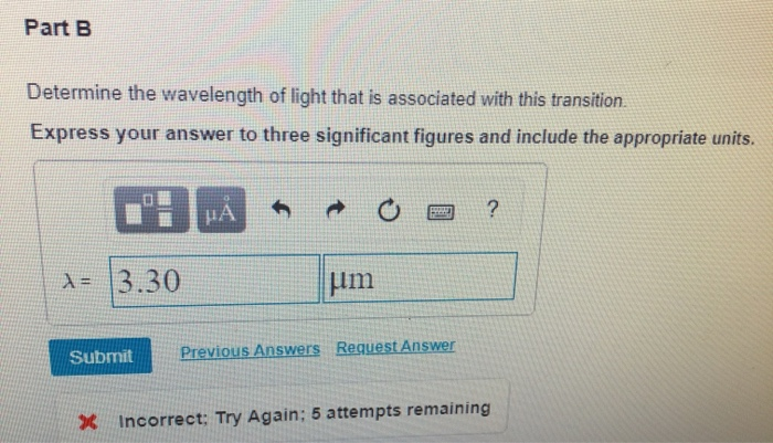 Solved Consider A Transition Of The Electron In The Hydrogen
