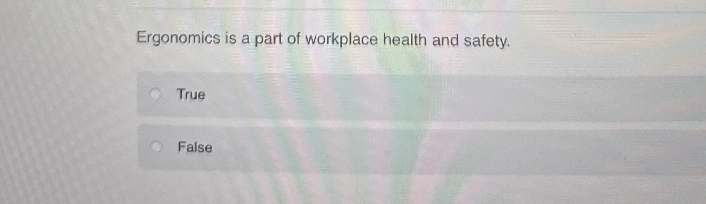 Solved Ergonomics is a part of workplace health and | Chegg.com