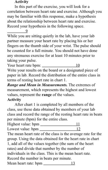Solved subject resting heart 78number of second for the | Chegg.com