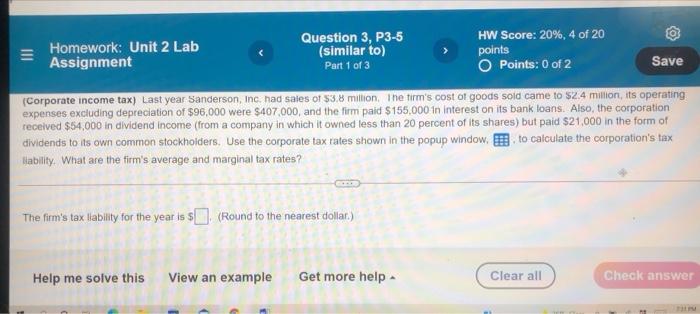 Solved III Homework: Unit 2 Lab Assignment Question 3, P3-5 | Chegg.com