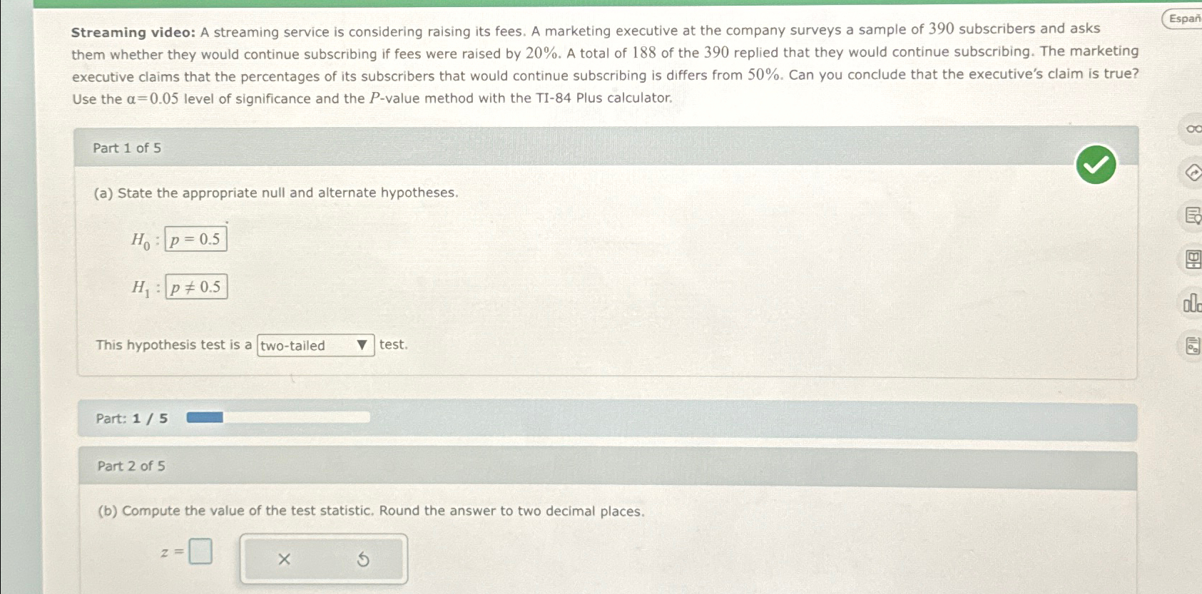 Solved Streaming video: A streaming service is considering | Chegg.com