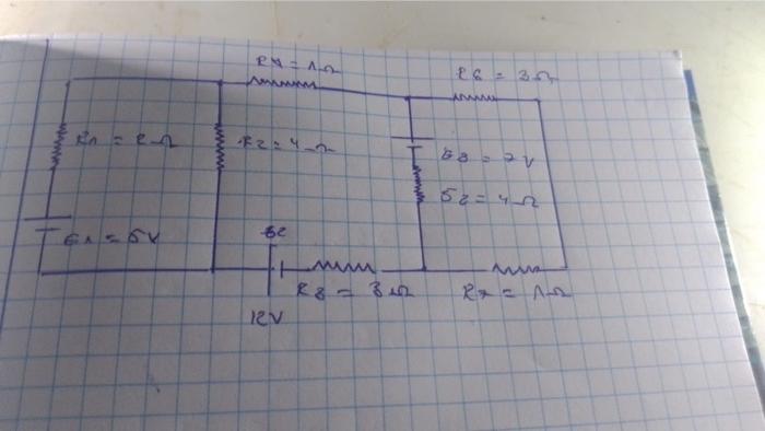 Solved Calculate the currents in the branch of the current | Chegg.com