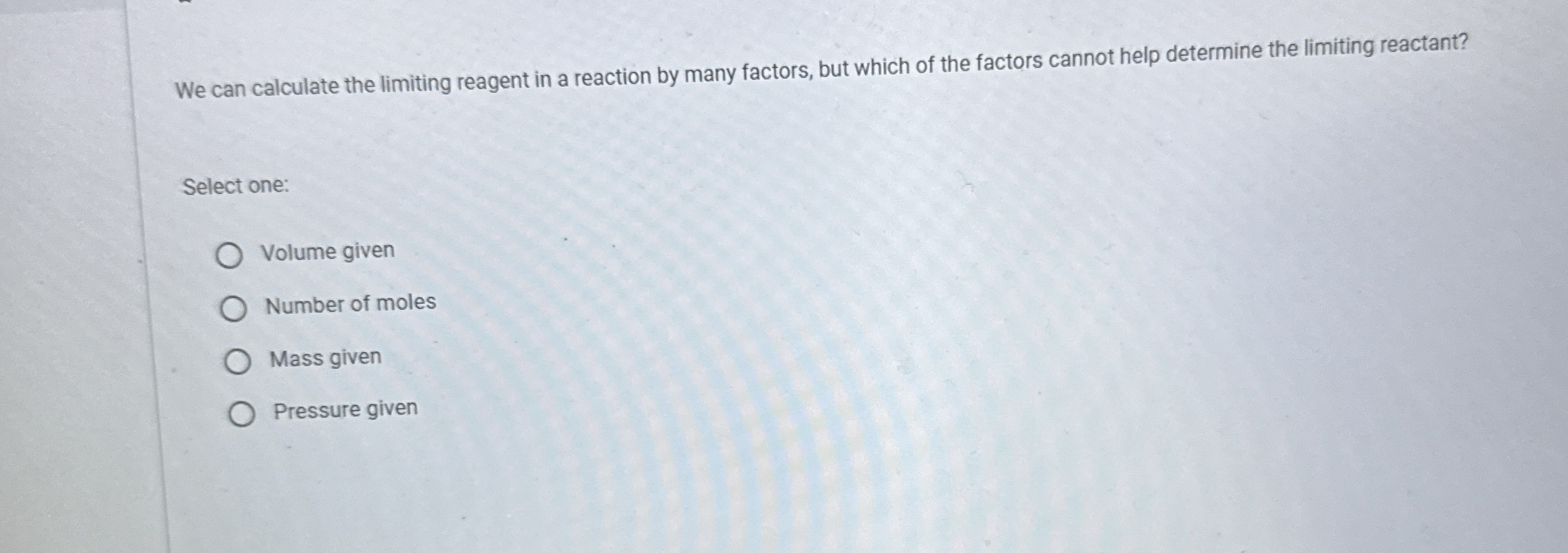 Solved We can calculate the limiting reagent in a reaction | Chegg.com