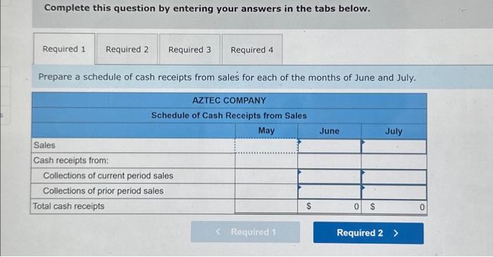 Solved All sales are on credit. Collections are as follows: | Chegg.com