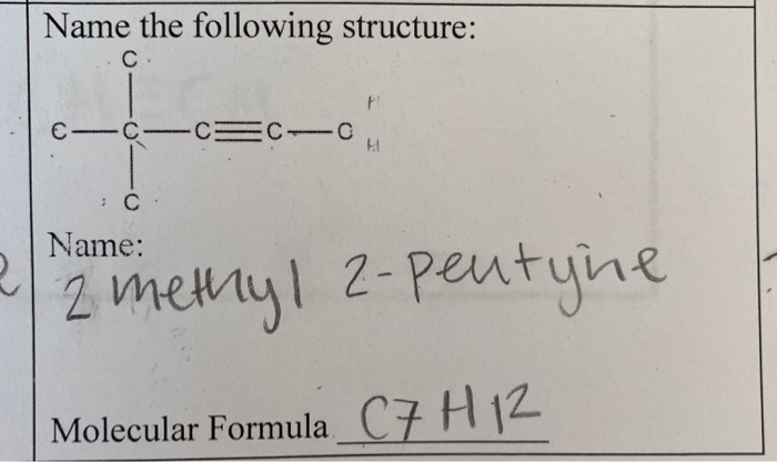 Solved Name the following structure: с C-C-CC-O E ; с. Name: | Chegg.com