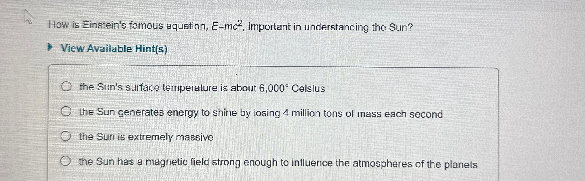 Solved How is Einstein's famous equation, E=mc2, ﻿important | Chegg.com