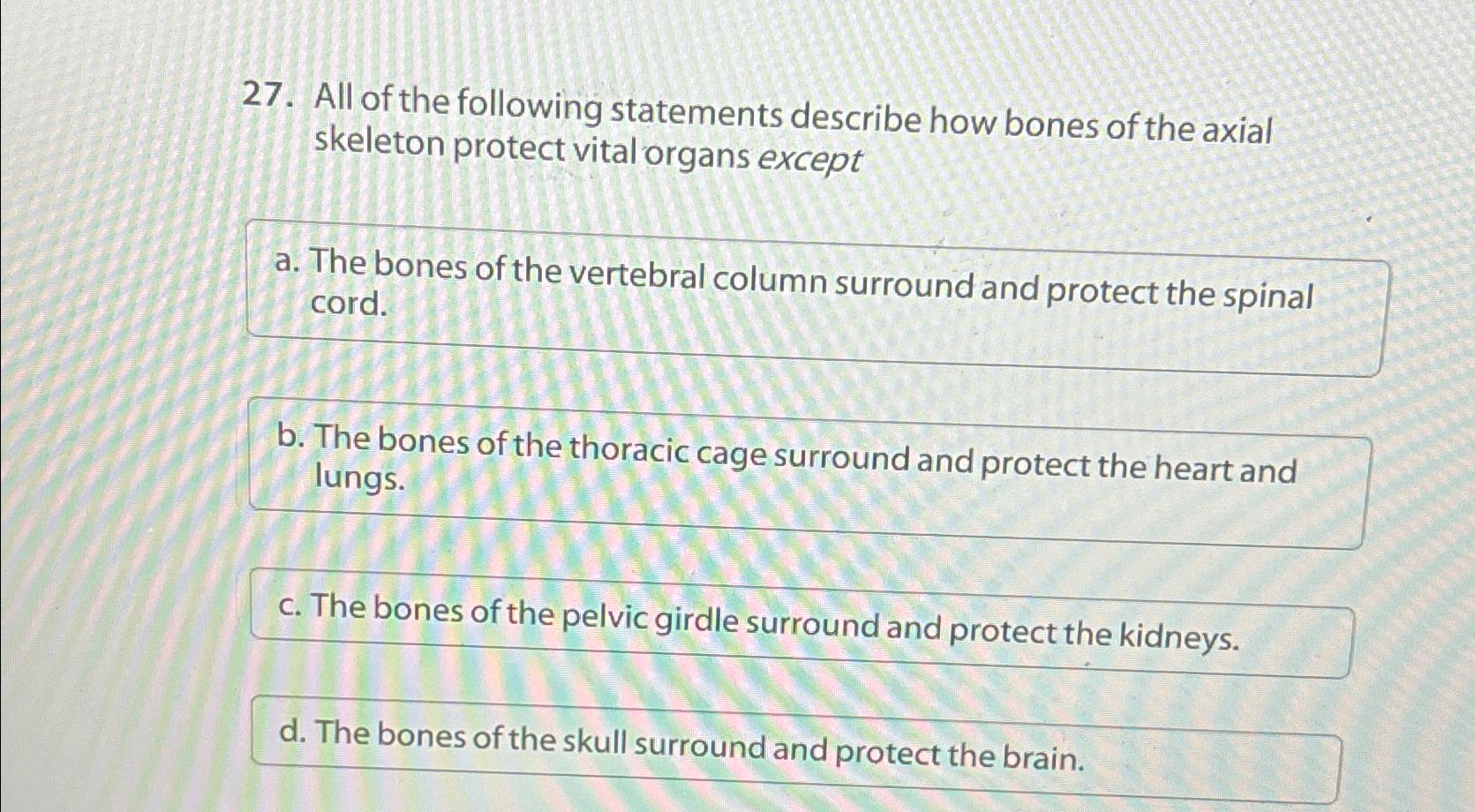 Solved All of the following statements describe how bones of | Chegg.com