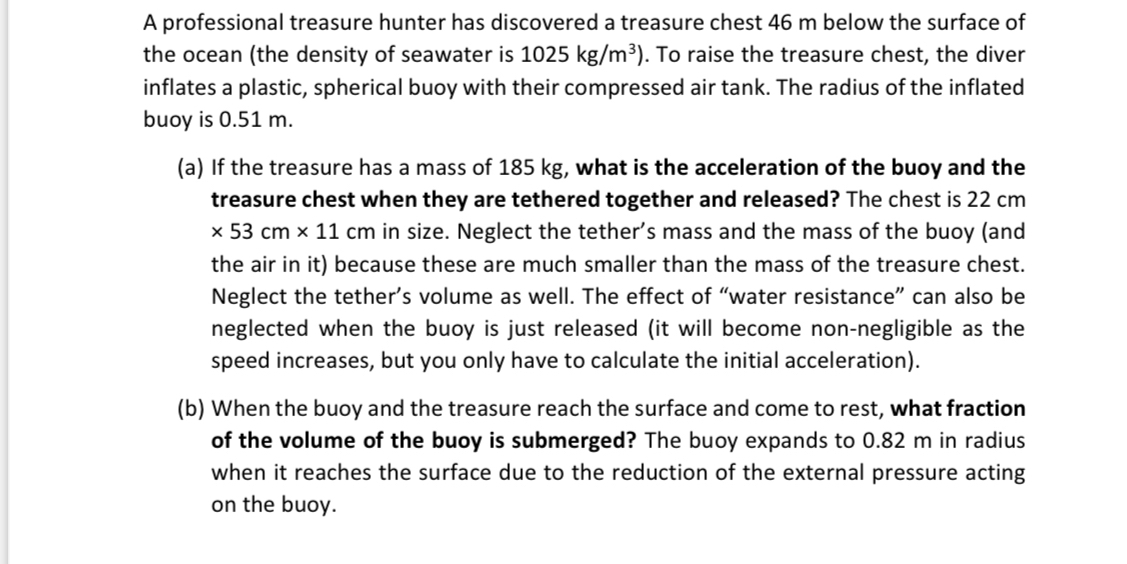 Solved A professional treasure hunter has discovered a | Chegg.com