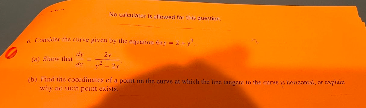 Solved No calculator is allowed for this question.Consider | Chegg.com