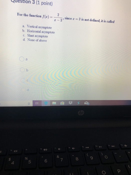 Solved ion 3 (1 point) For the function f(z) since z = 3 is | Chegg.com