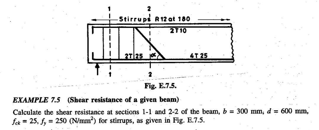 Solved EXAMPLE 7.5 (Shear resistance of a given beam) | Chegg.com