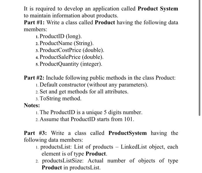 Solved It is required to develop an application called | Chegg.com