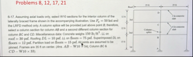 Problems 8, 12, 17, 216-17. ﻿Assuming axial loads | Chegg.com