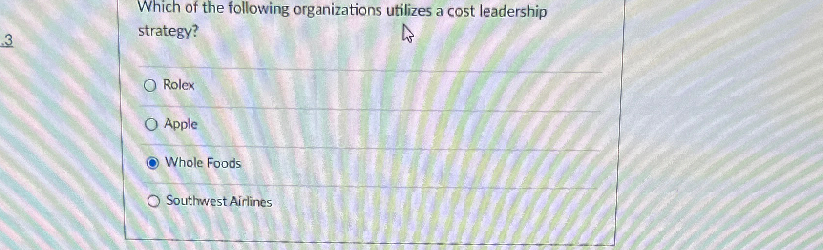 Solved Which of the following organizations utilizes a cost | Chegg.com
