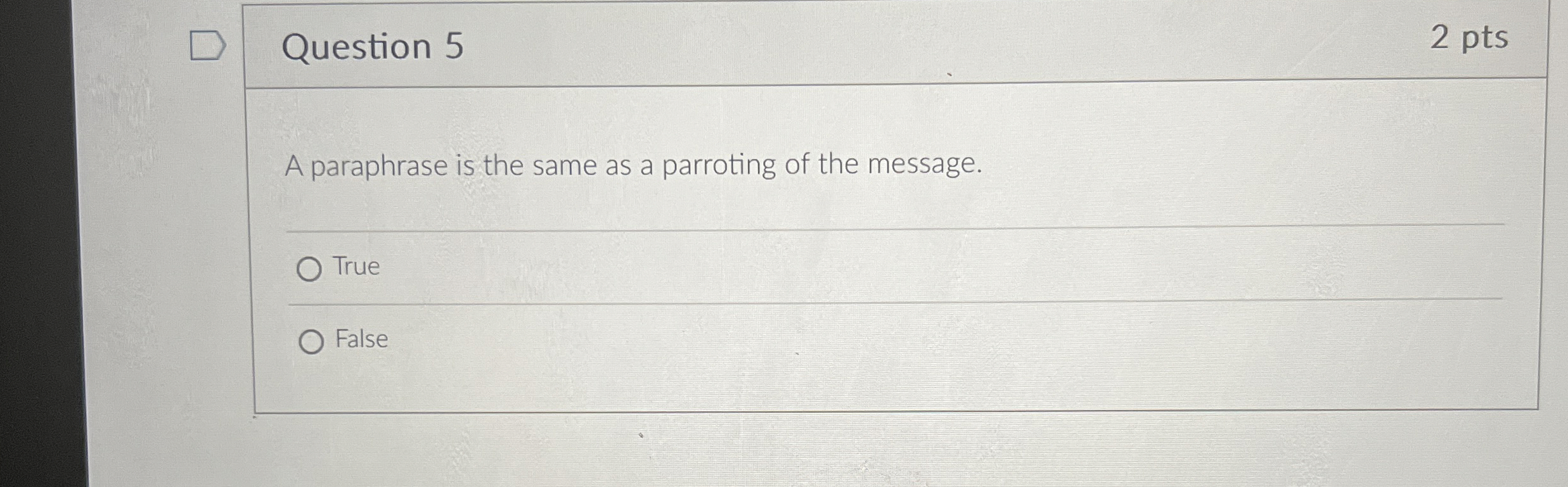 Solved Question 52 ﻿ptsA paraphrase is the same as a | Chegg.com
