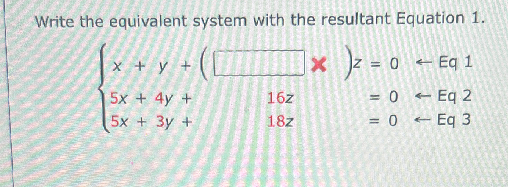 Solved Write the equivalent system with the resultant | Chegg.com