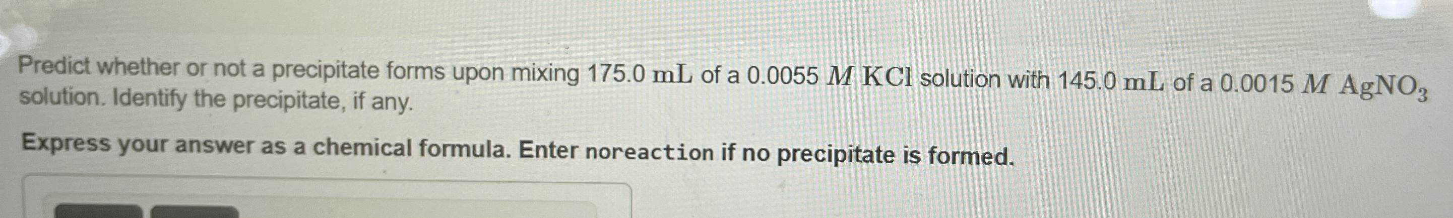 Predict whether or not a precipitate forms upon | Chegg.com