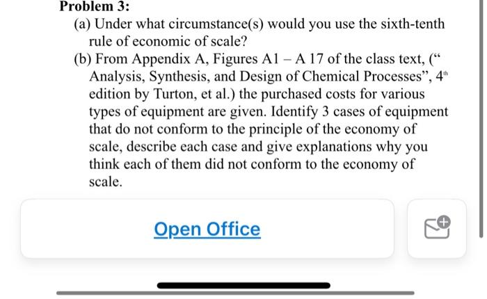 Solved Problem 3: (a) Under what circumstance(s) would you | Chegg.com
