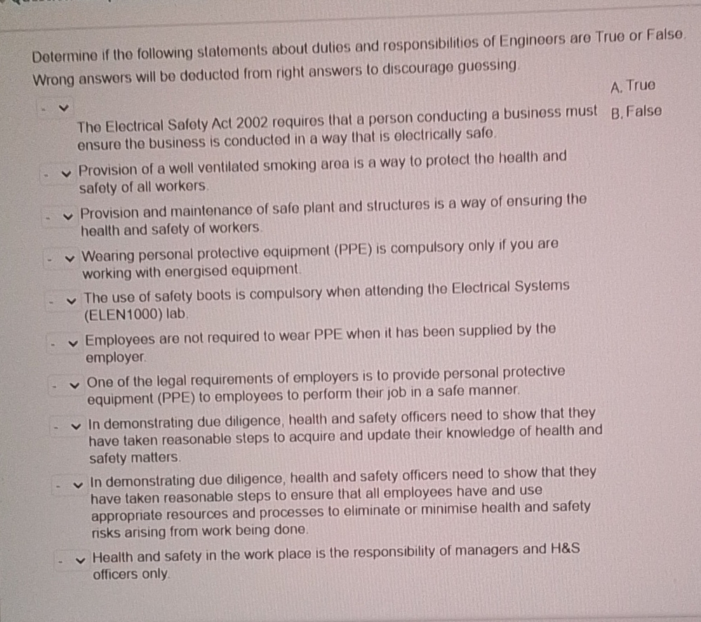 Solved Determine if the following statements about duties | Chegg.com