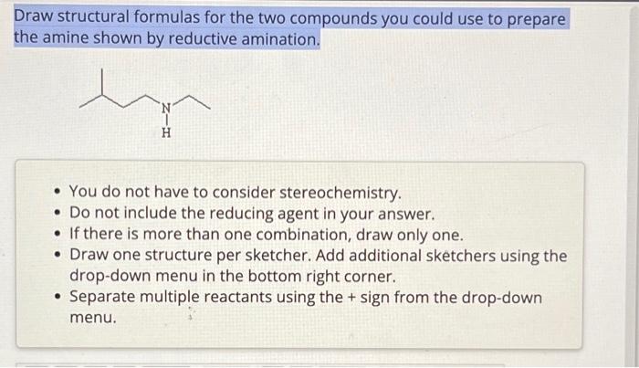 Solved Draw structural formulas for the two compounds you | Chegg.com
