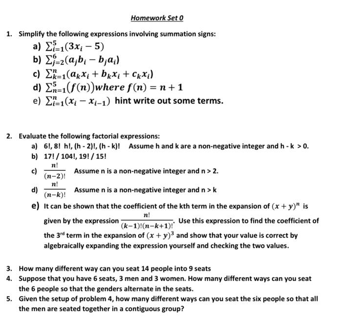 Solved 1. Simplify the following expressions involving | Chegg.com
