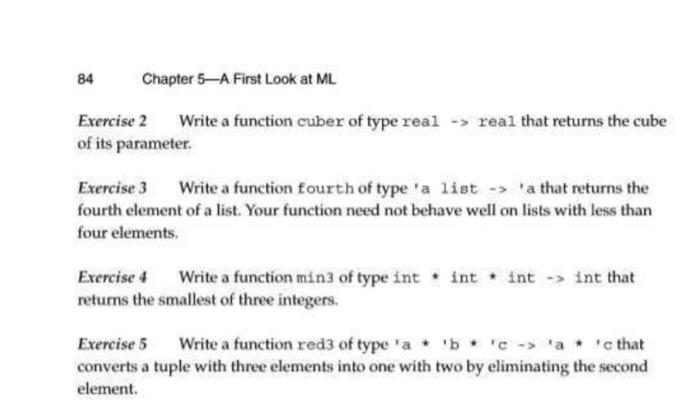 Solved 84 Chapter 5-A First Look at ML Exercise 2 Write a | Chegg.com