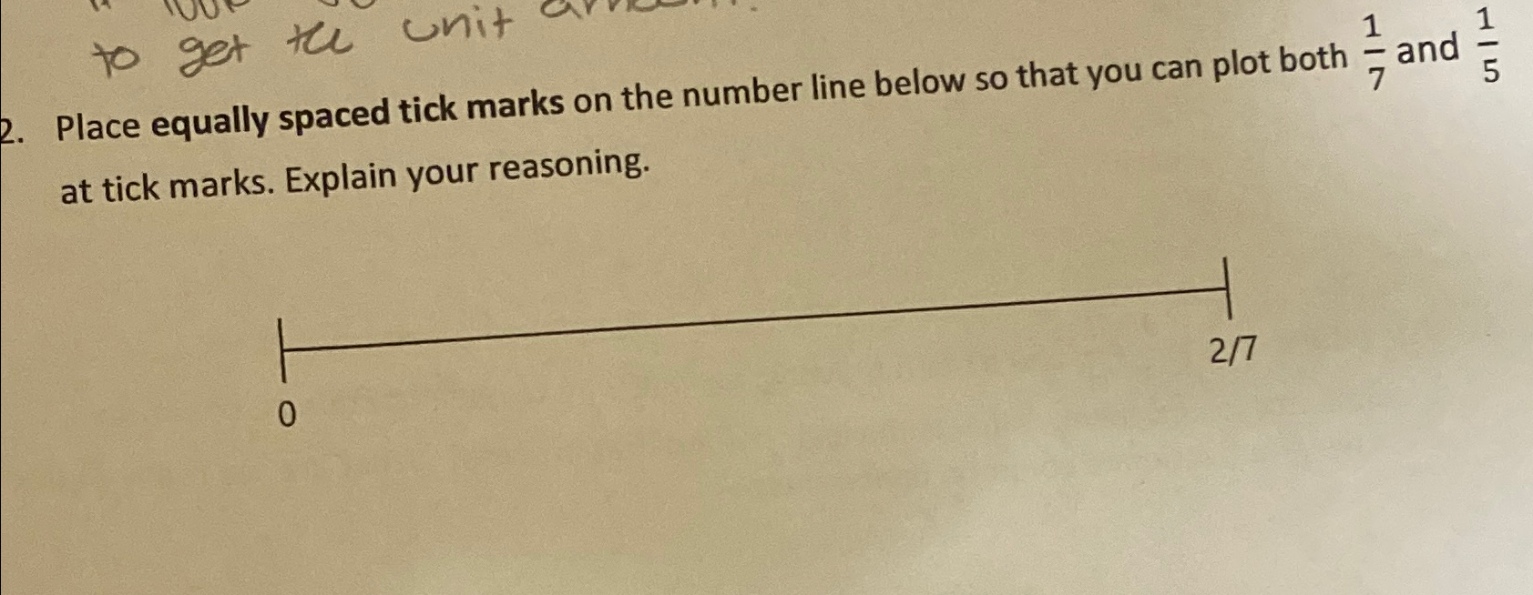 Solved Place equally spaced tick marks on the number line | Chegg.com