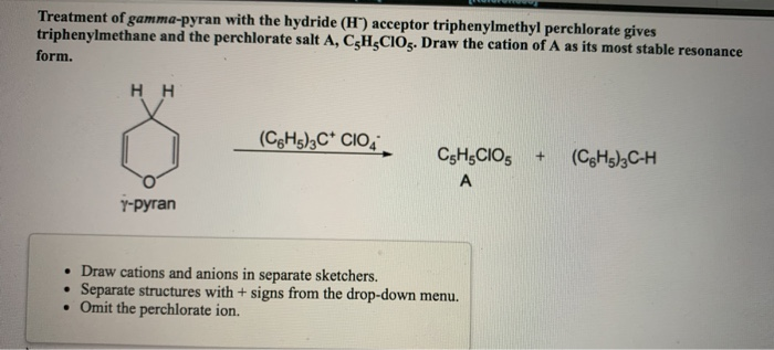 Solved Treatment of gamma-pyran with the hydride (H“) | Chegg.com