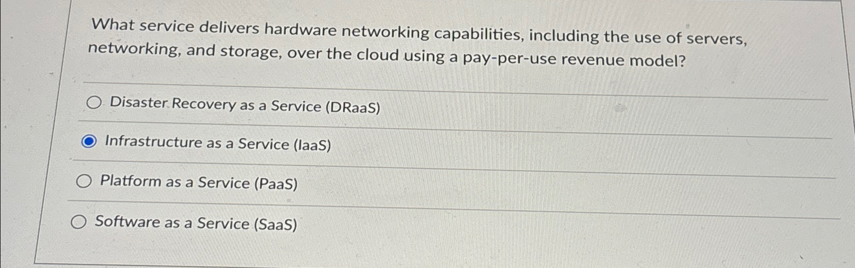Solved What service delivers hardware networking | Chegg.com