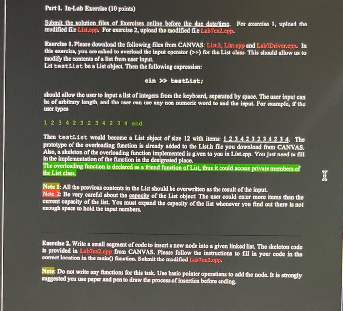 Solved I have no clue how to overload the istream& operator | Chegg.com