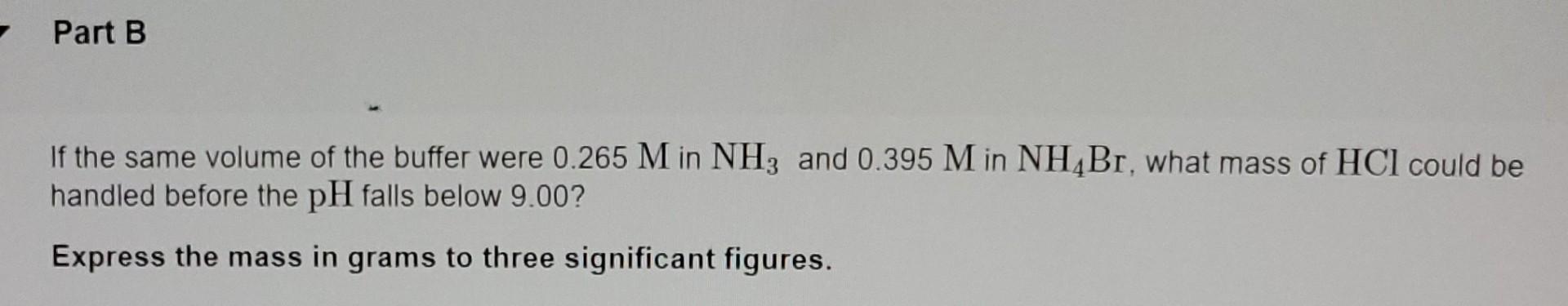 Solved A 120.0−mL buffer solution is 0.110M in NH3 and | Chegg.com