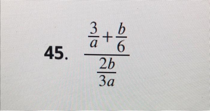 Solved 3a2ba3+6b | Chegg.com