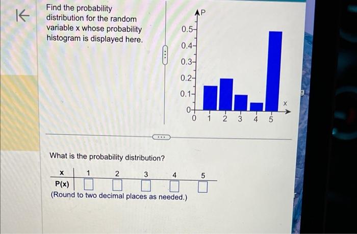 Solved Find the probability distribution for the random | Chegg.com