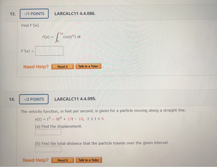 Solved 13. - 1 POINTS LARCALC11 4.4.086. Find F'(x). F(x) = | Chegg.com Solved 13. - 1 POINTS LARCALC11 4.4.086. Find F'(x). F(x) = | Chegg.com