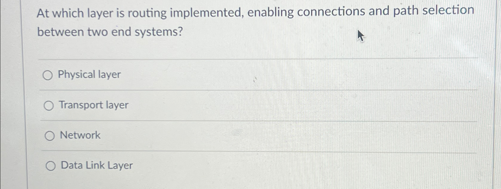 Solved At which layer is routing implemented, enabling | Chegg.com