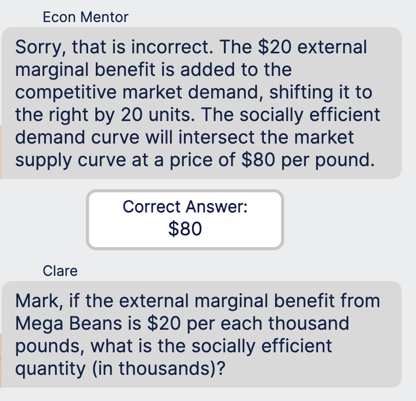 Solved Marginal-Externalities with Mega Beans Mark, if the | Chegg.com