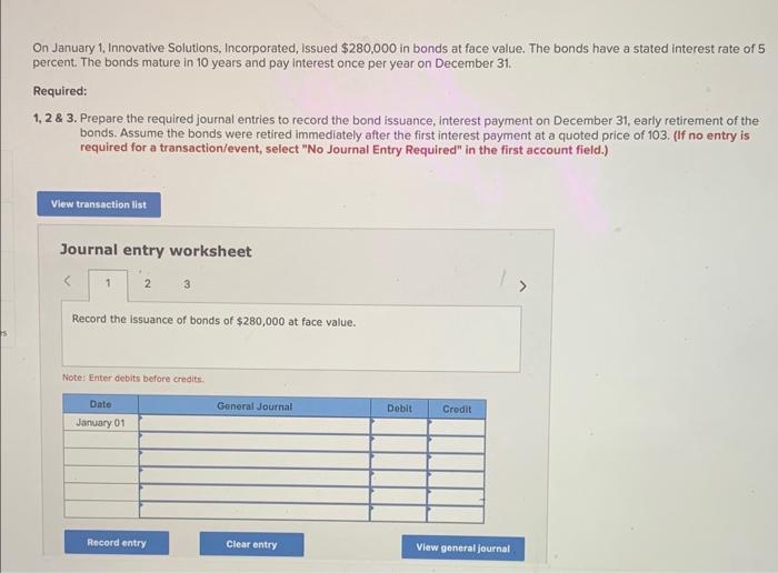 Solved On January 1, Innovative Solutions, Incorporated, | Chegg.com