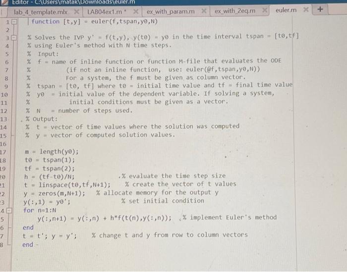 Solved for contex on LABO4ex.m which is just a modified | Chegg.com