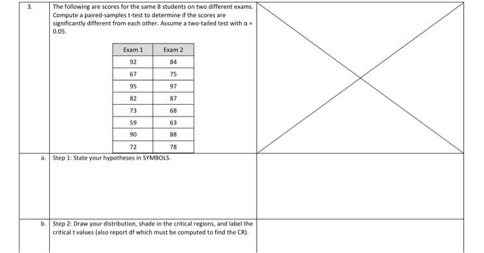 Solved The following are scores for the same 8 students on | Chegg.com