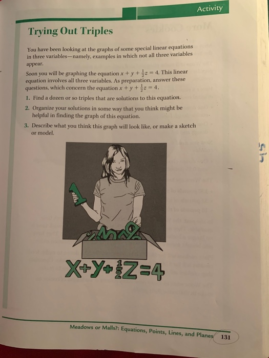 Solved Activity Trying Out Triples You have been looking at | Chegg.com