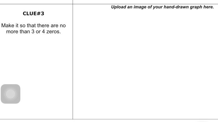 Solved create a graph and fucnction for each clue. then | Chegg.com