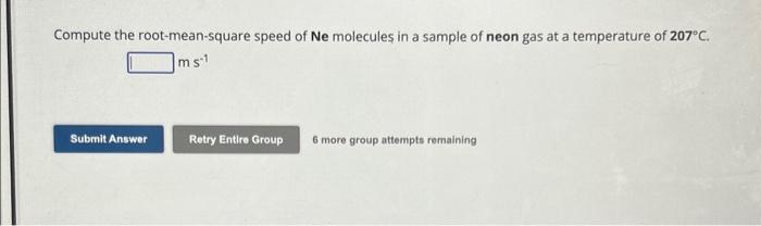 Compute the root-mean-square speed of He molecules in | Chegg.com