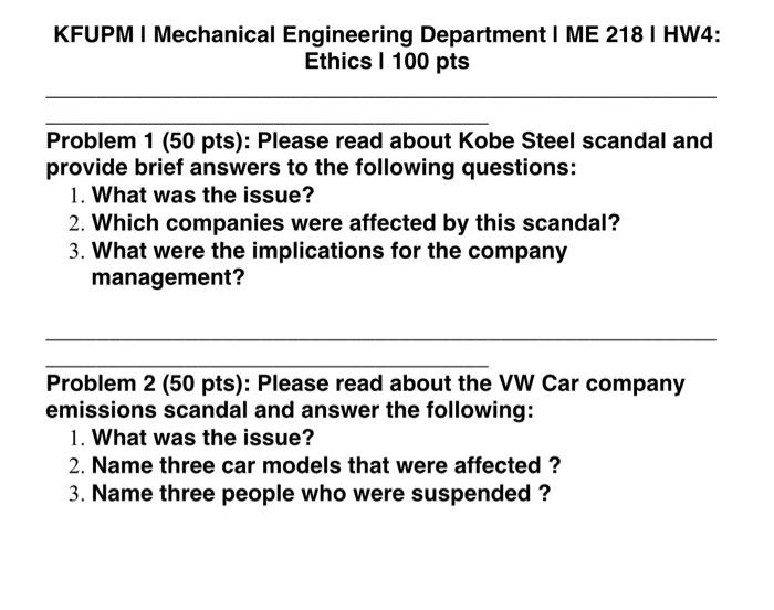 Solved KFUPM I Mechanical Engineering Department I ME 218 I | Chegg.com