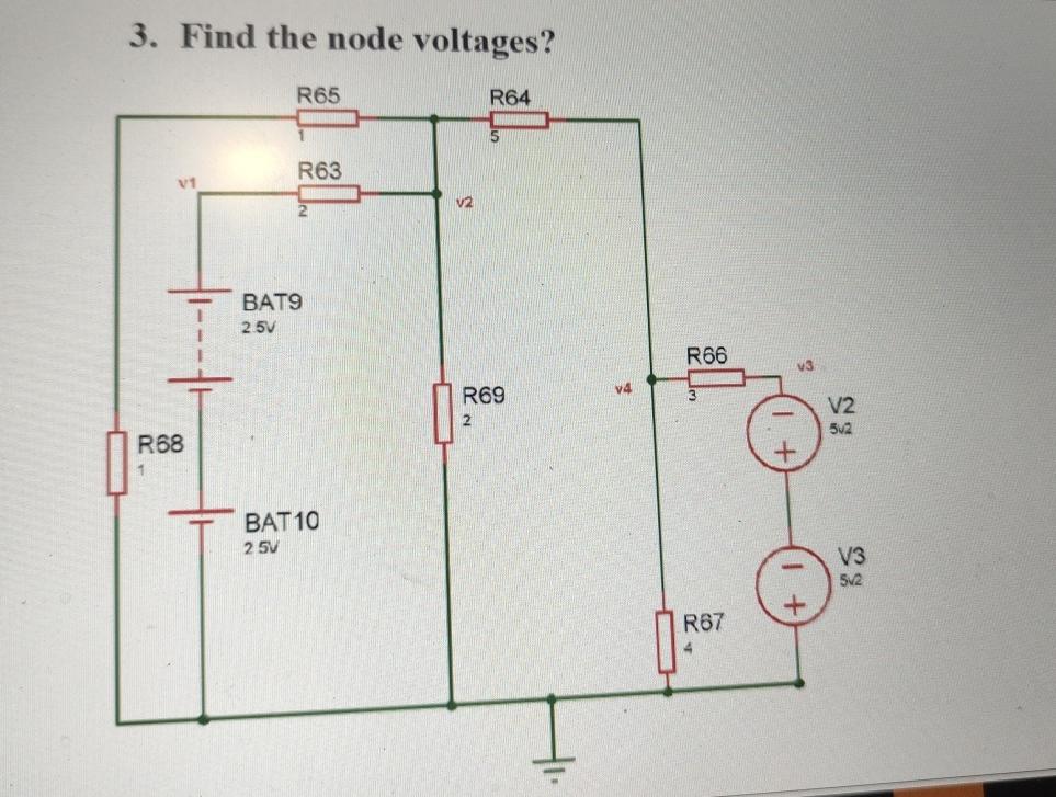 Solved Find the node voltages? | Chegg.com
