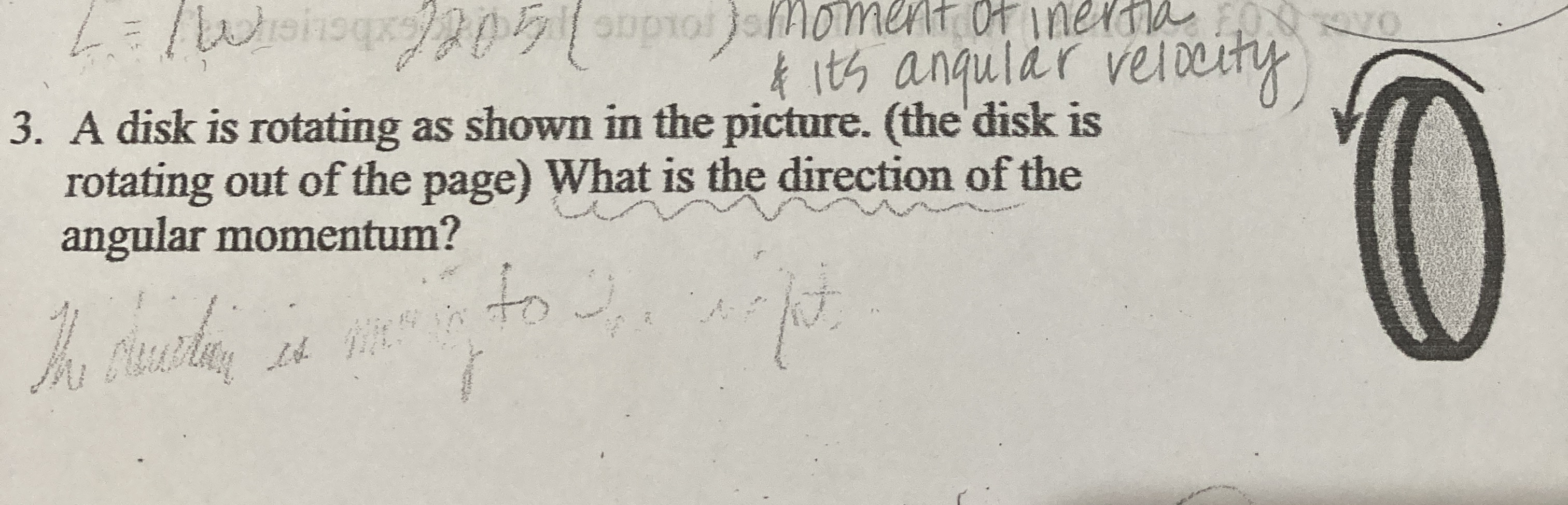 Solved its anqular velocityA disk is rotating as shown in | Chegg.com