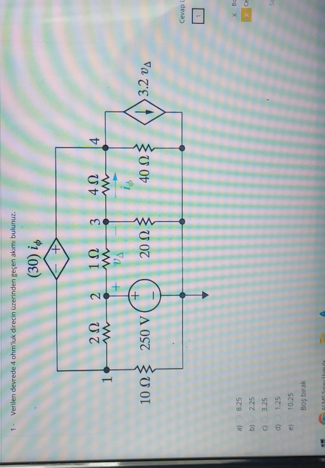 Find the power dissipated over the 5 ohm resistor in | Chegg.com