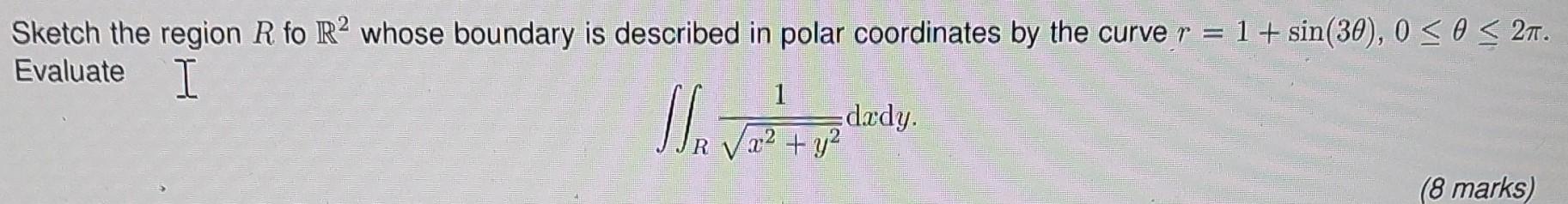 Solved Sketch the region R fo R2 whose boundary is described | Chegg.com